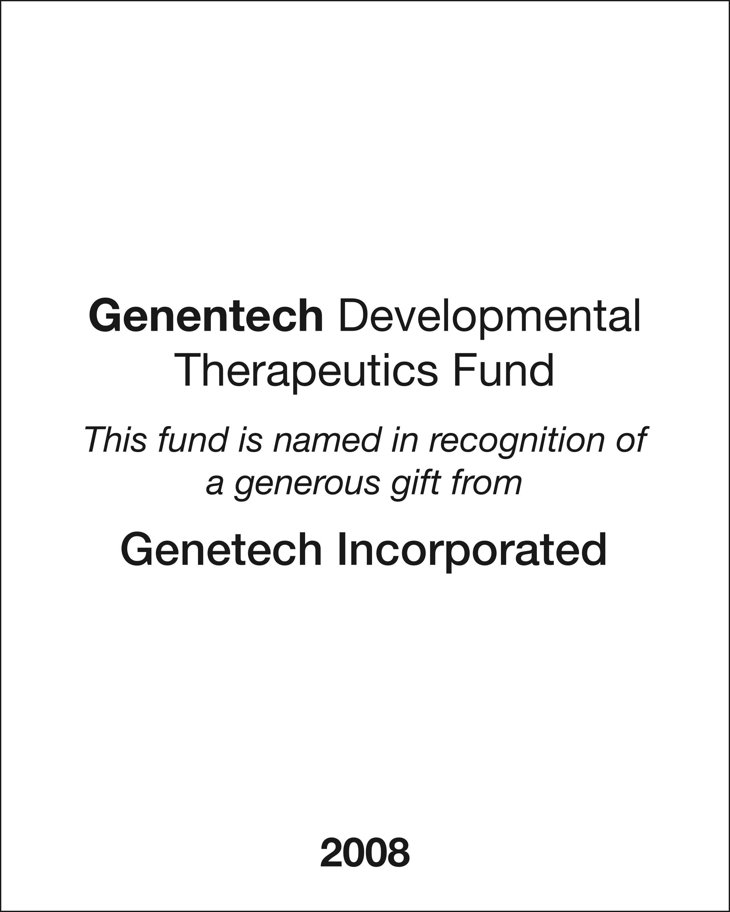 Genetech Incorporated – Virtual Benefactor Recognition