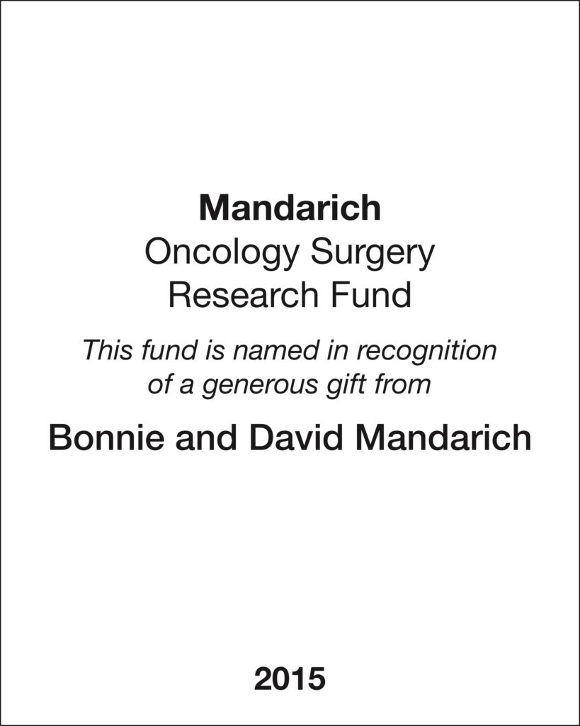 Bonnie and David Mandarich – Virtual Benefactor Recognition