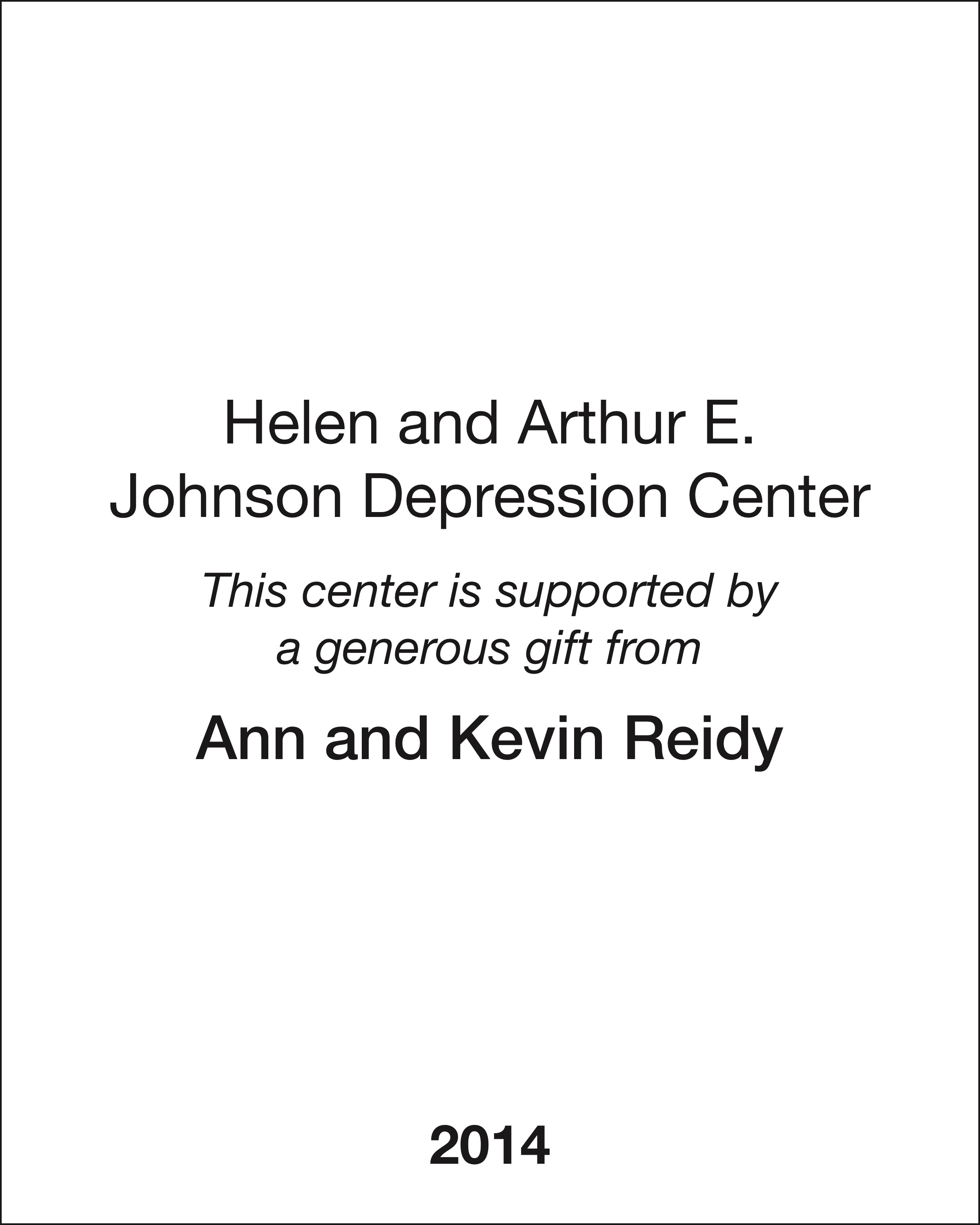 Ann and Kevin Reidy – Virtual Benefactor Recognition