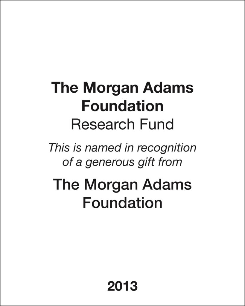 The Morgan Adams Foundation – Virtual Benefactor Recognition