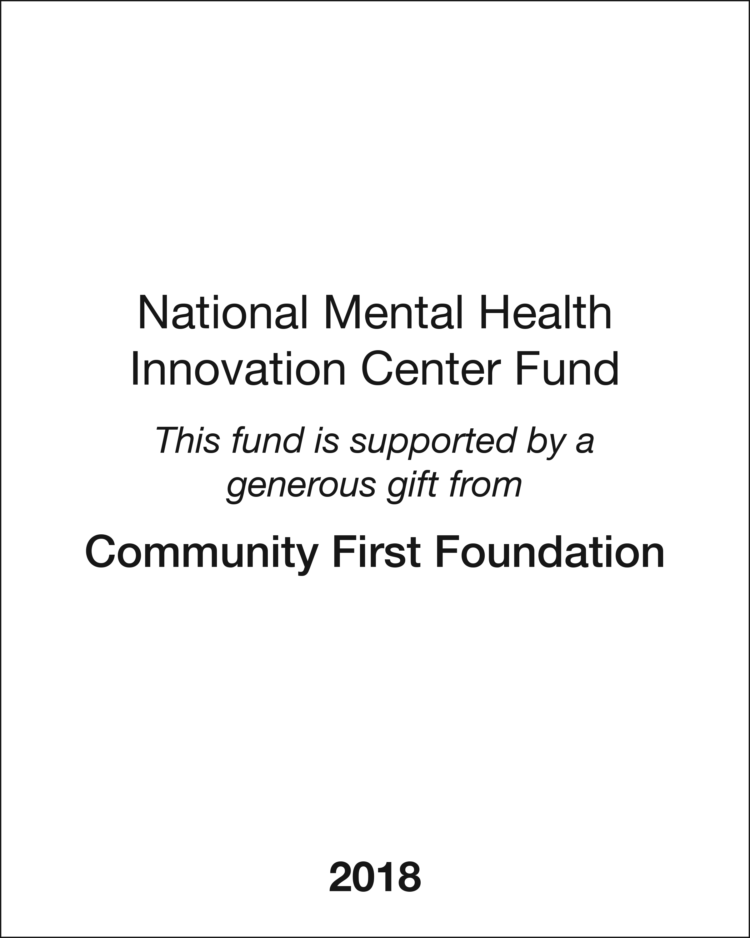 Community First Foundation – Virtual Benefactor Recognition